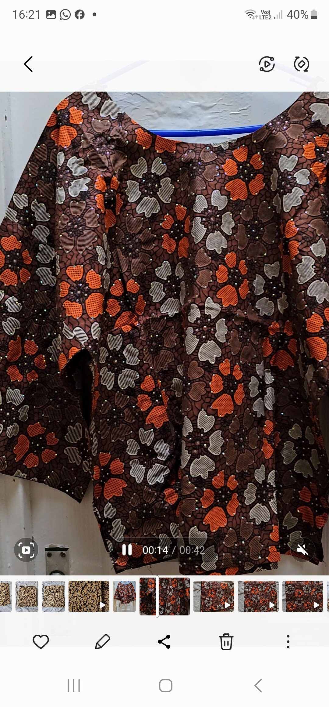 New Nigeria Orange Ankara for Women. Buba top, Iro wrapper, Geleheadtie ...