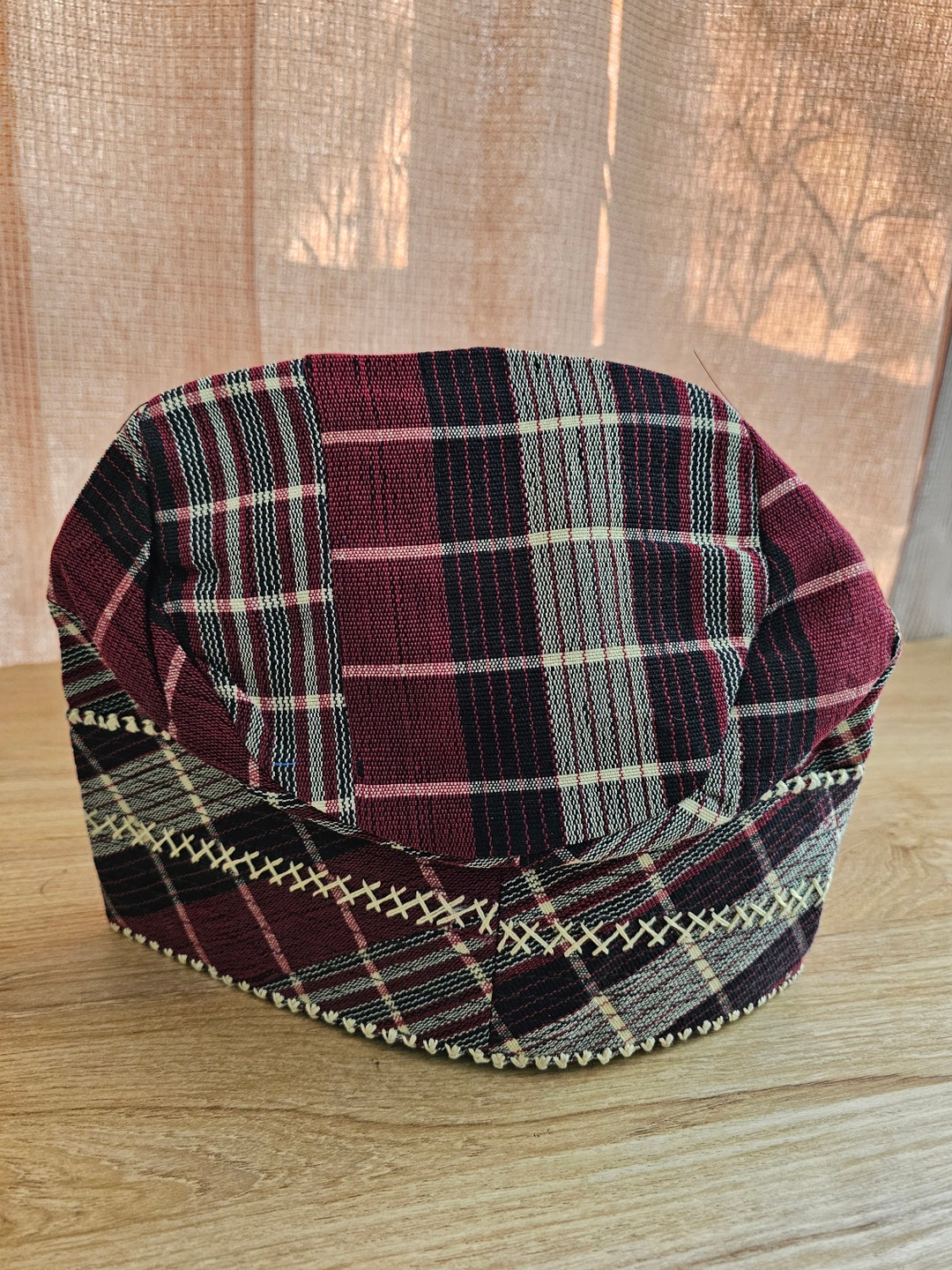 New Nigeria Men's Champagne Gold/black/wine With Embroidery Aso Oke Cap ...