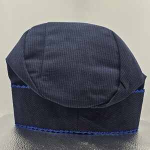 New Nigeria Aso Oke "etu" Navy Blue Embroidered Fila/cap for Men - Etsy