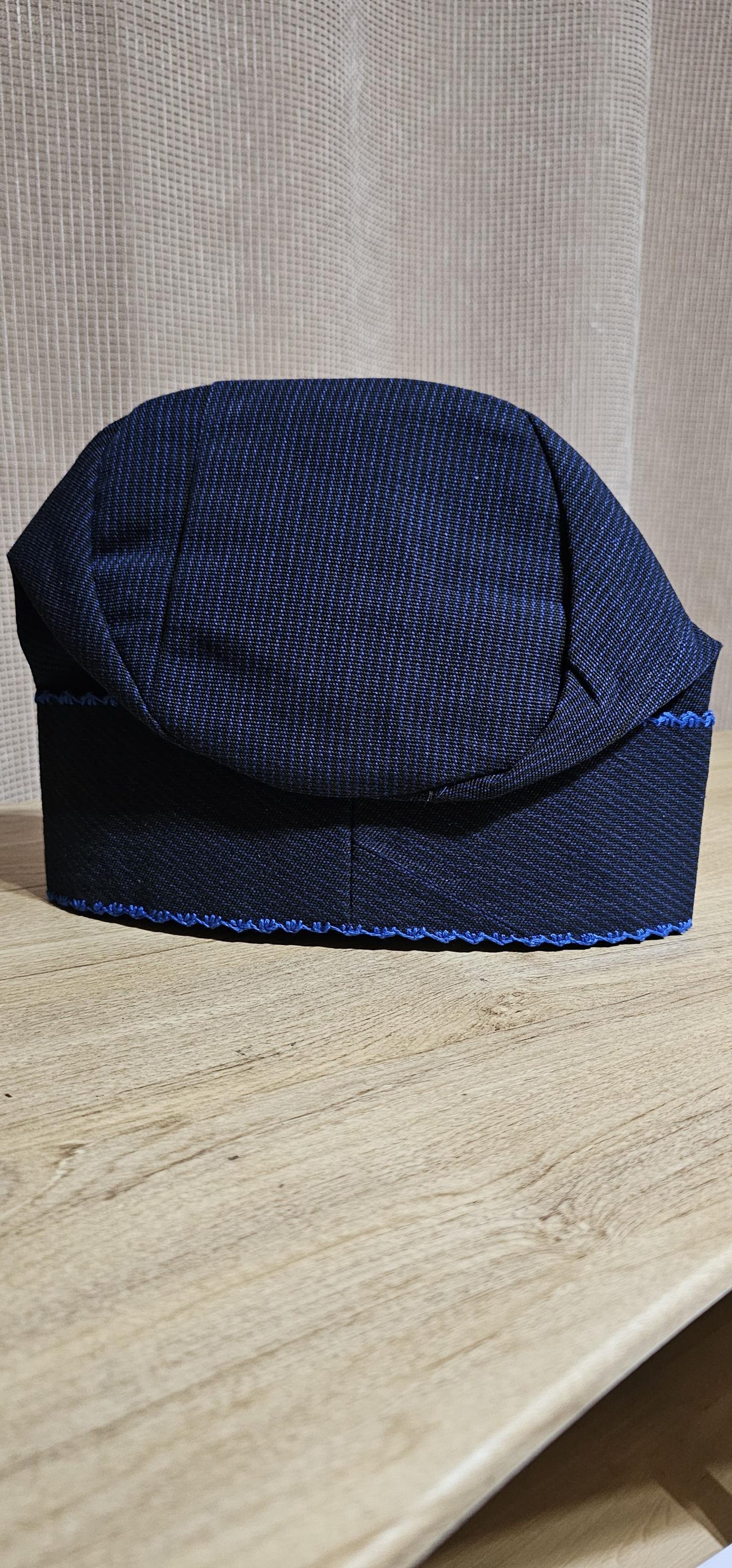 New Nigeria Aso Oke "etu" Navy Blue Embroidered Fila/cap for Men - Etsy