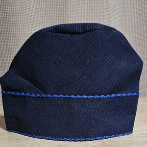 New Nigeria Aso Oke "etu" Navy Blue Embroidered Fila/cap for Men - Etsy