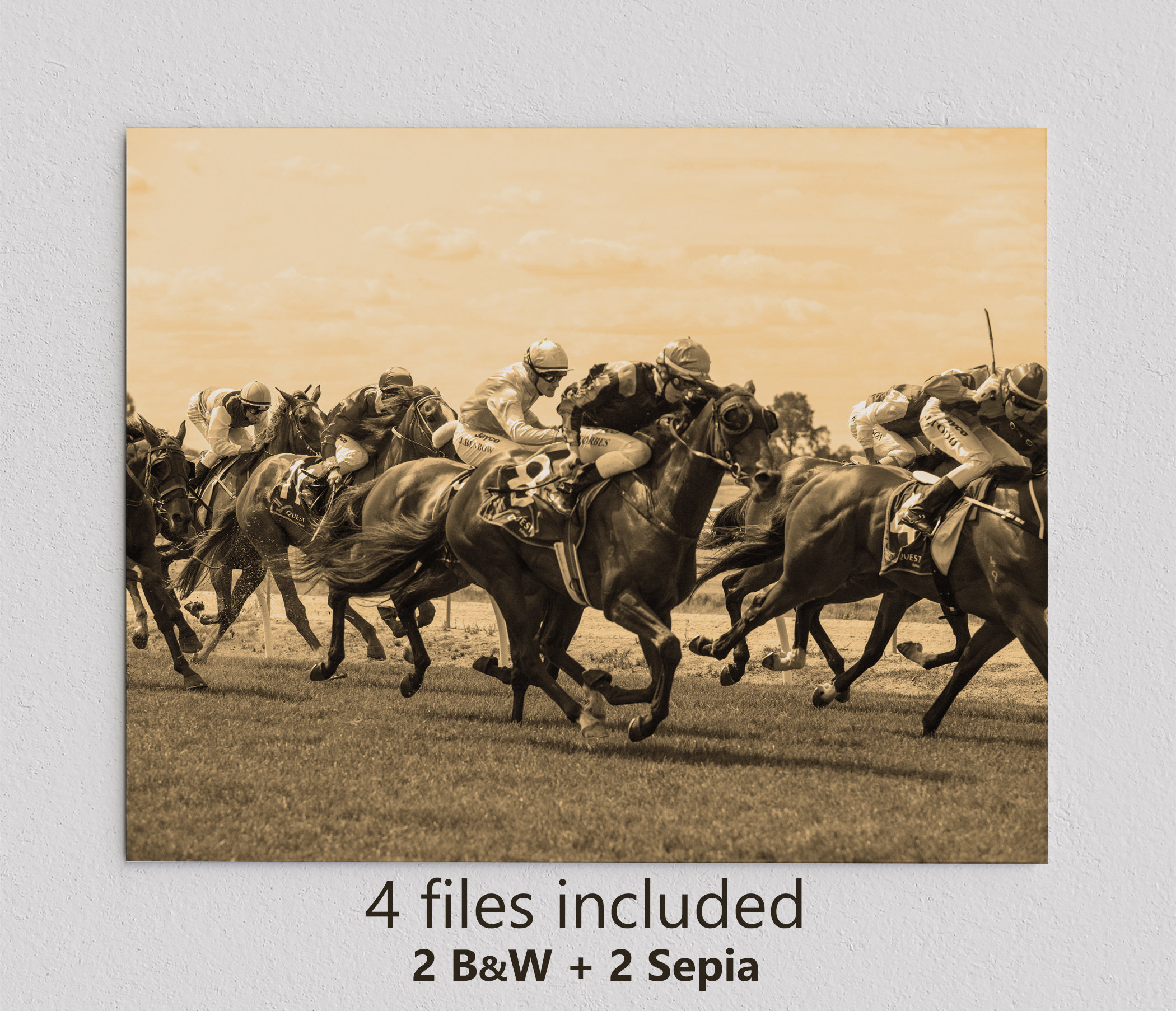 Horse Racing Print, Horse Racing Wall Art, Horse Racing Poster, Horse ...