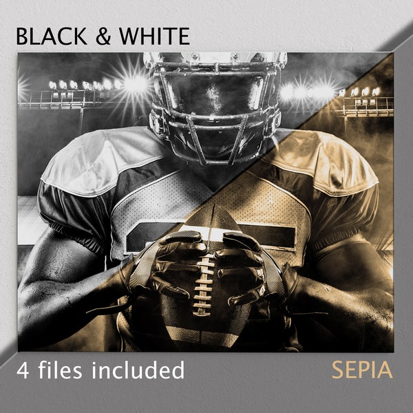 Football Poster Black and White - Etsy