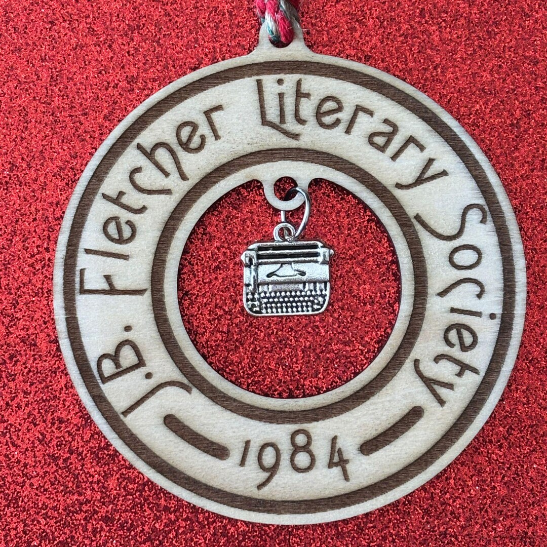 JB Fletcher Literary Society Wooden Christmas Ornament Cabot Cove ...