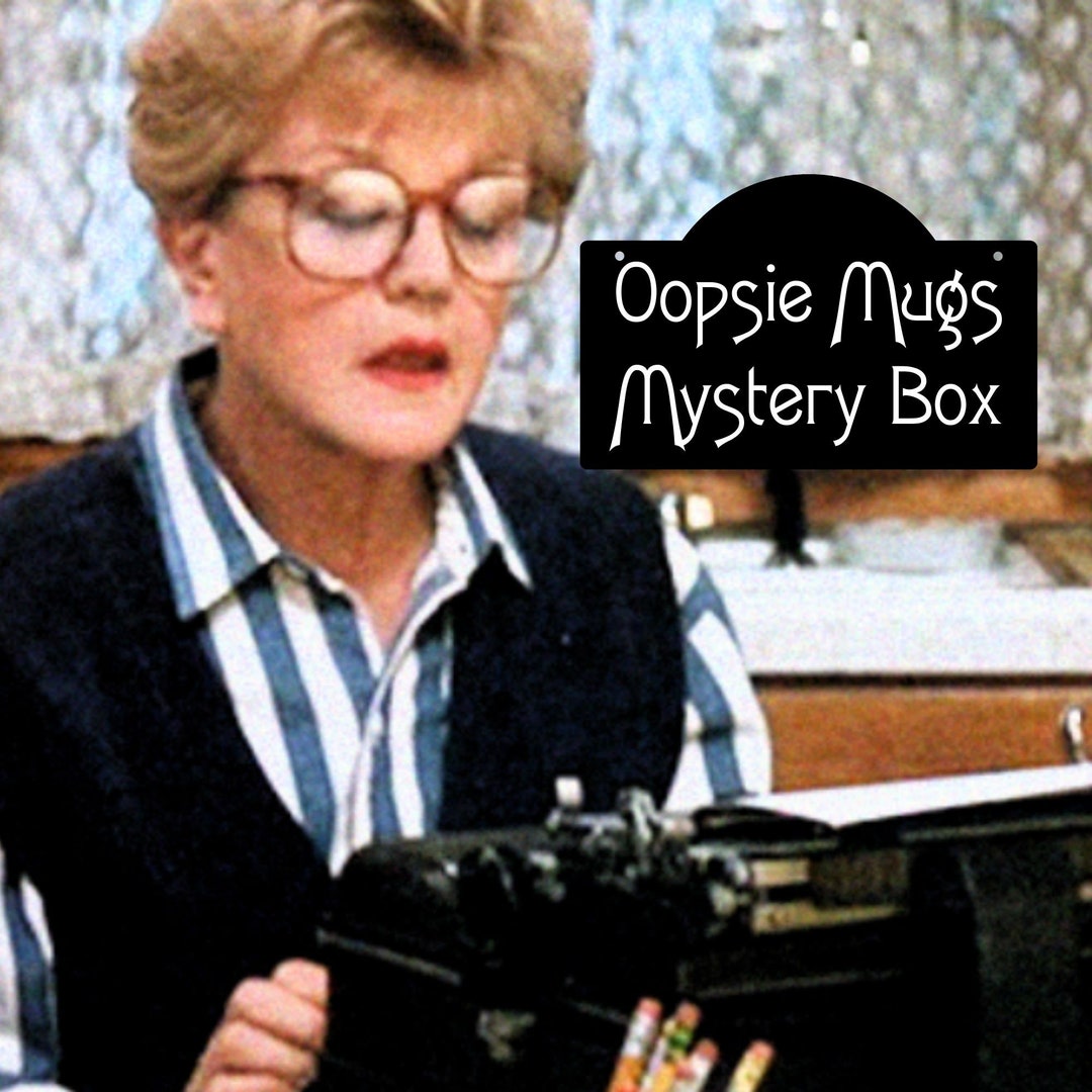 Oopsie Mug Mystery Box 15 Oz Double Sided Print Large Mug Cabot Cove Murder Mystery 1980s Murder ...
