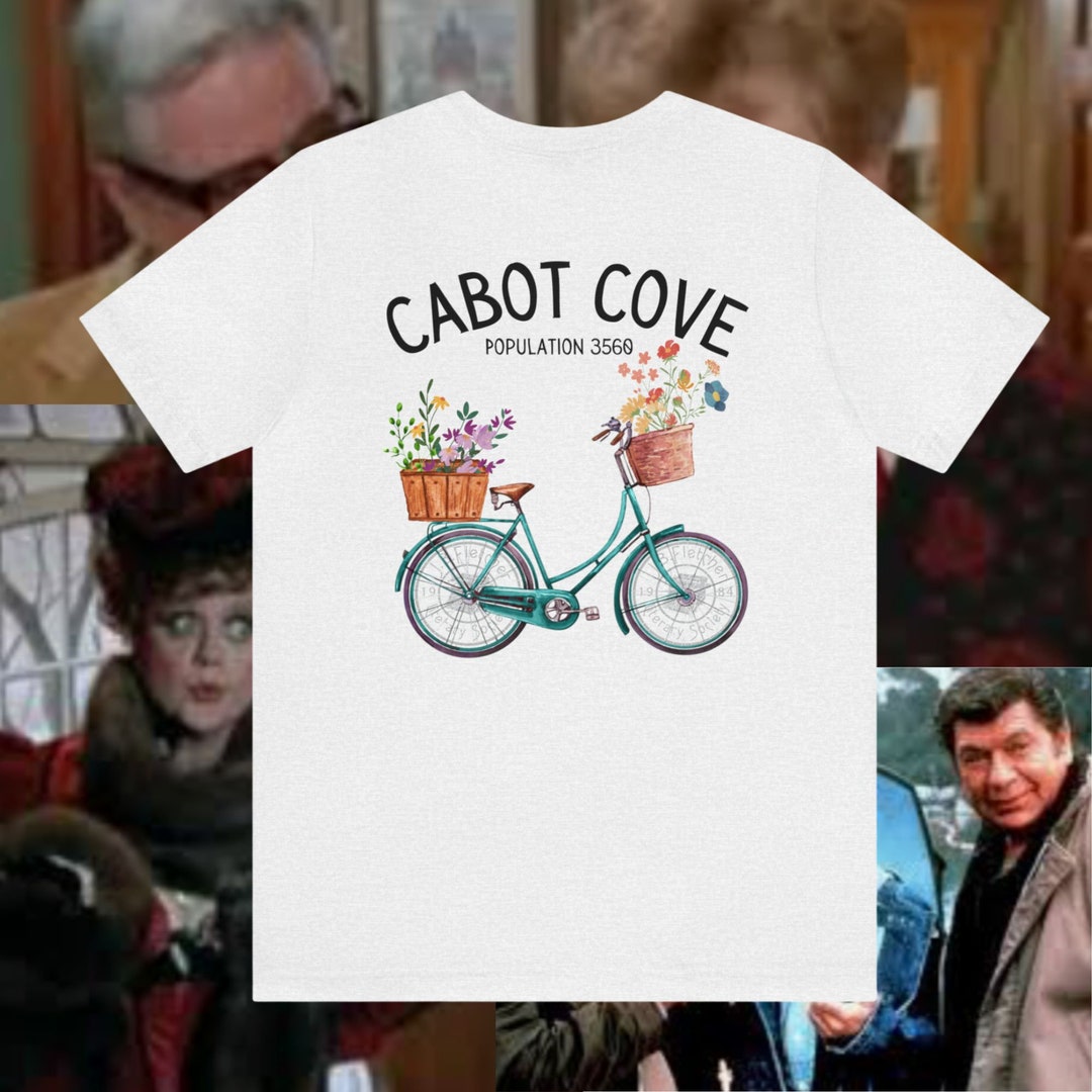 Just Jessica and a Bike Cabot Cove Population Two Sided Print Cabot ...