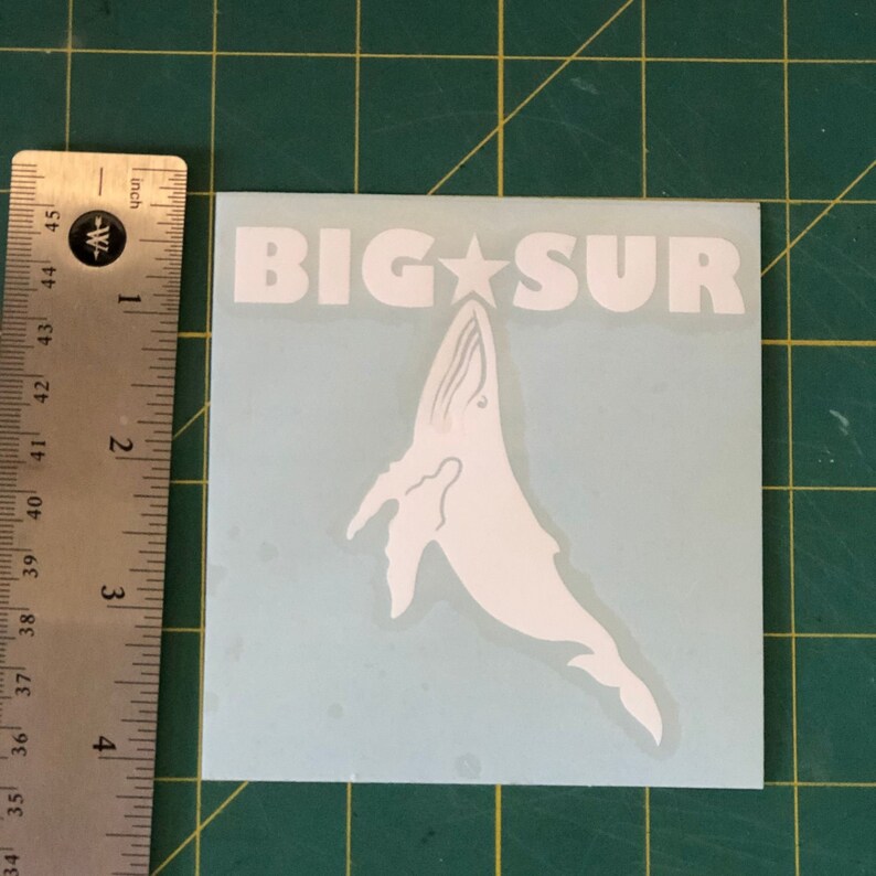 Whale Decal Beach Car Decal Under the Sea Decal Big Sur Decal - Etsy