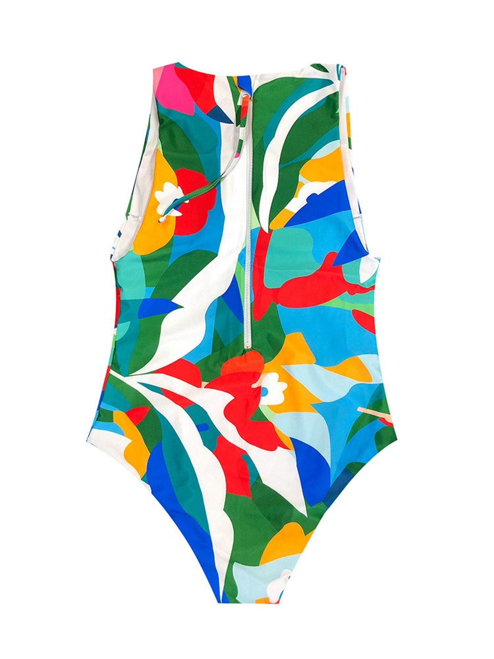 Abstract Print Swimsuit Vintage Inspired One-piece Bathing - Etsy