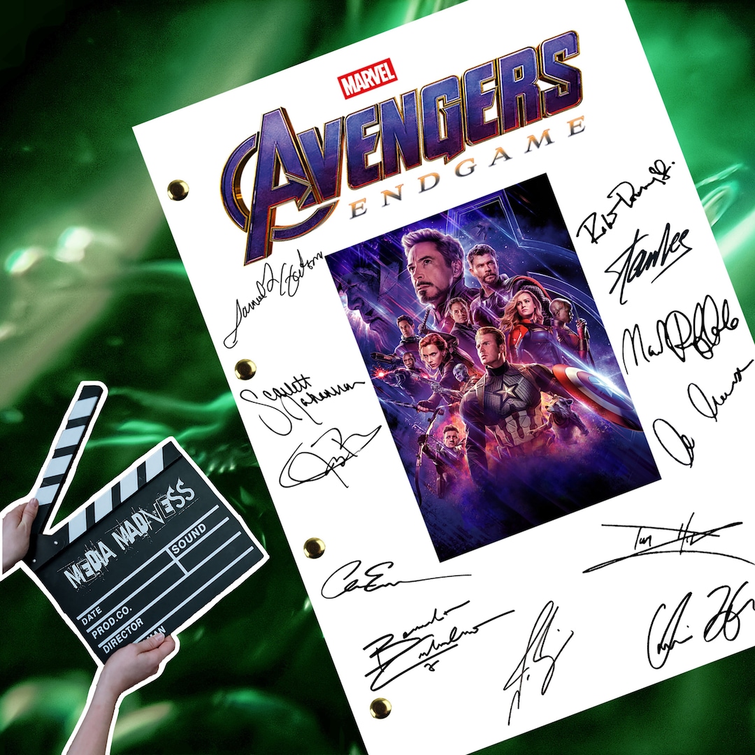 Avengers Endgame Movie Marvel Film Movie Transcript / Script ...
