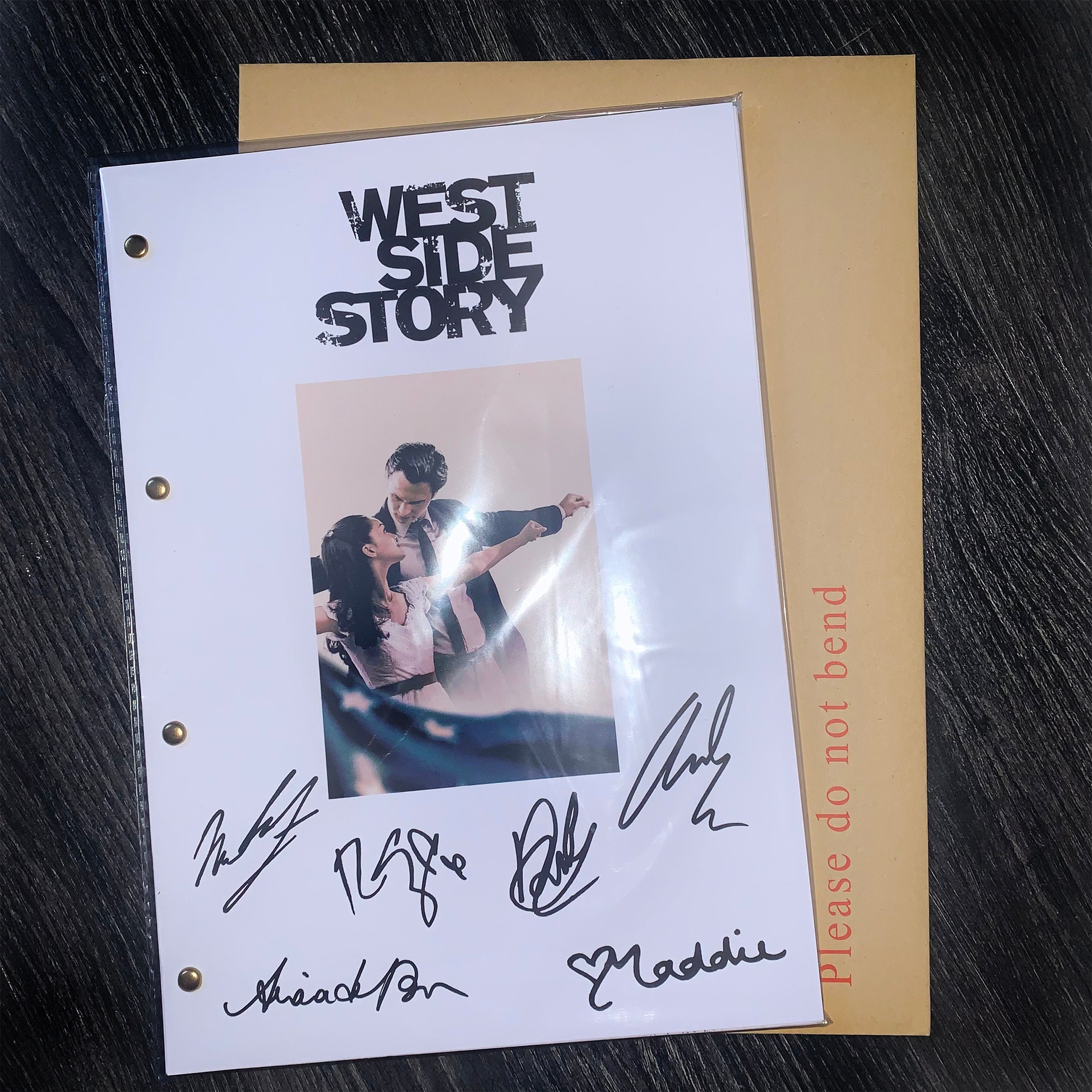 West Side Story Movie Transcript / Script / Screenplay / Autographed ...