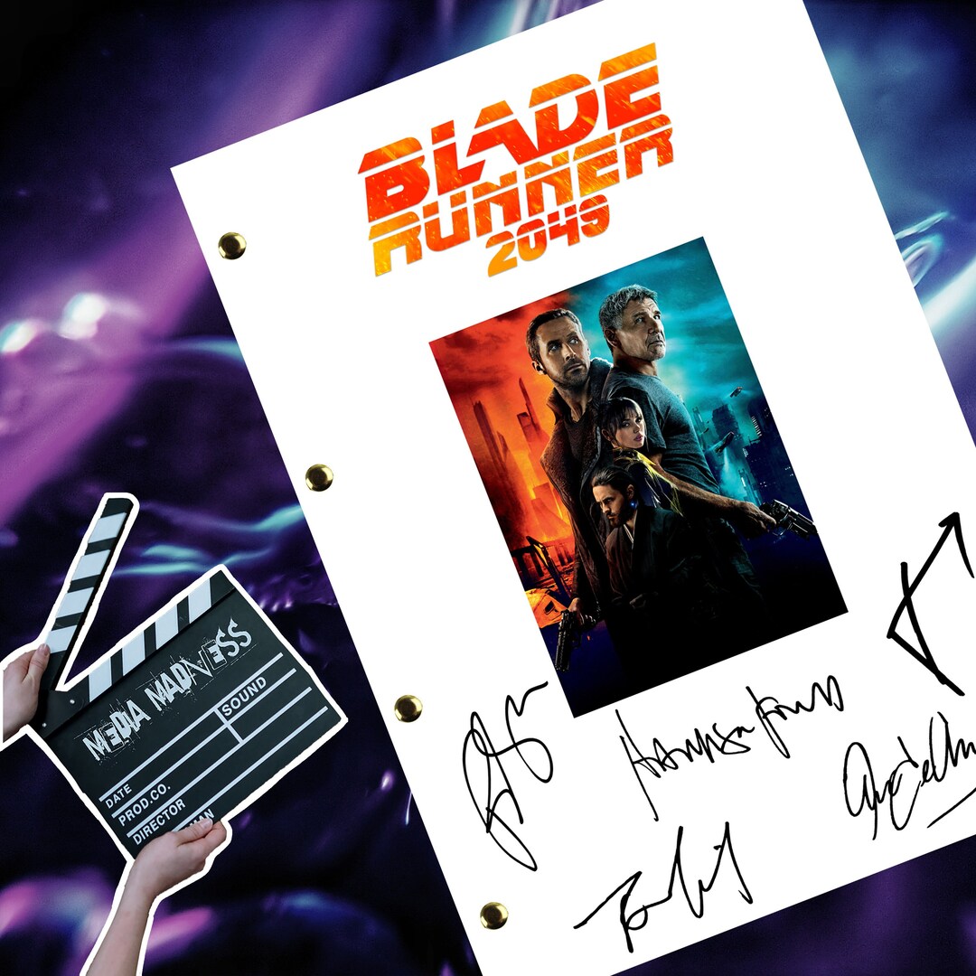 Blade Runner 2049 Movie Transcript / Script / Screenplay / Autographed ...