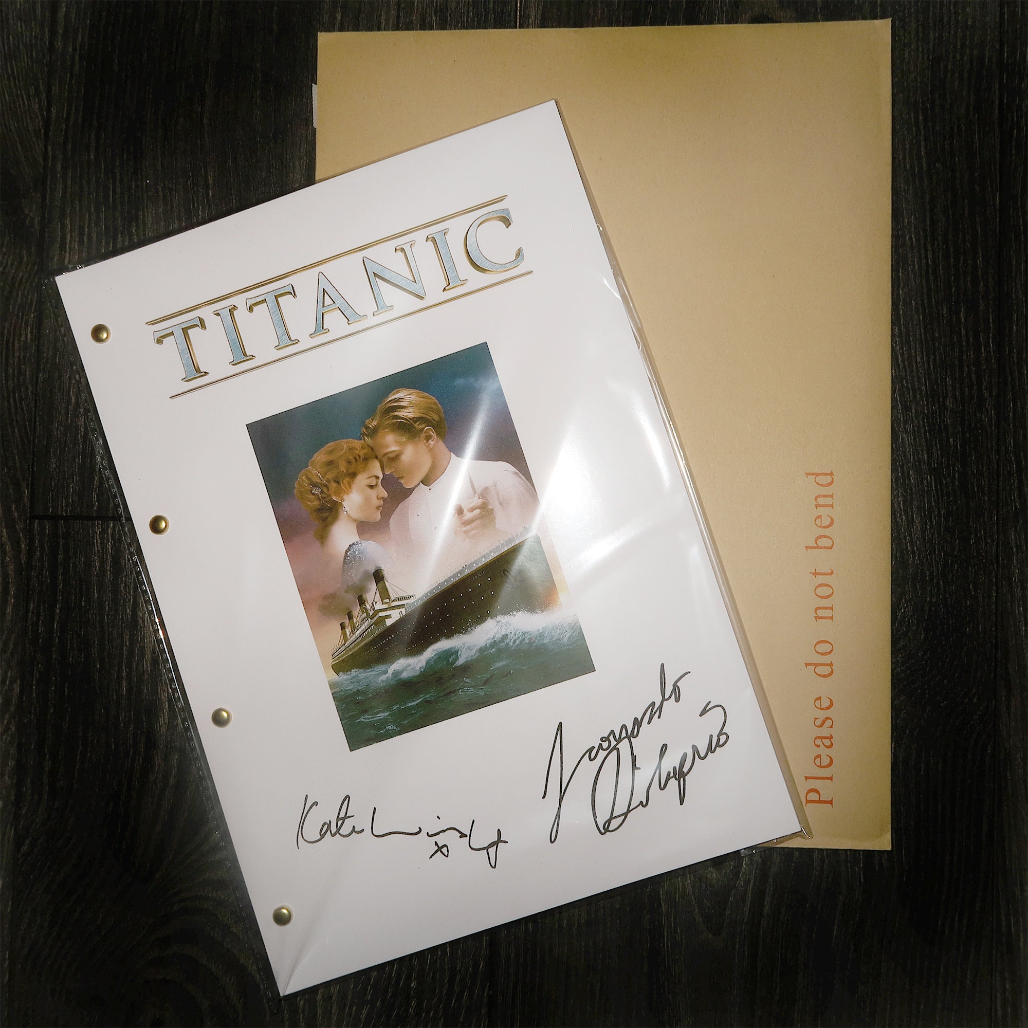 Titanic Movie Film Transcript / Script / Screenplay Autographed Reprint ...