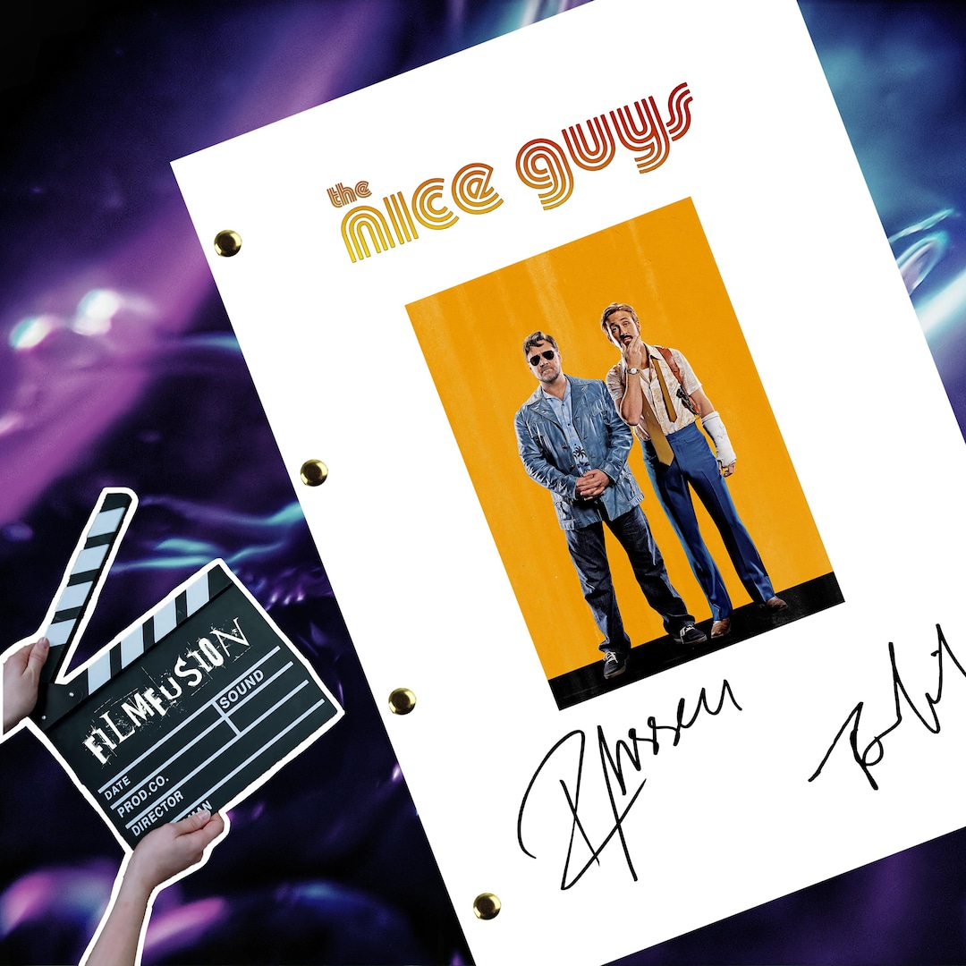 Nice Guys / Film / Movie Transcript / Script / Screenplay Autographed ...