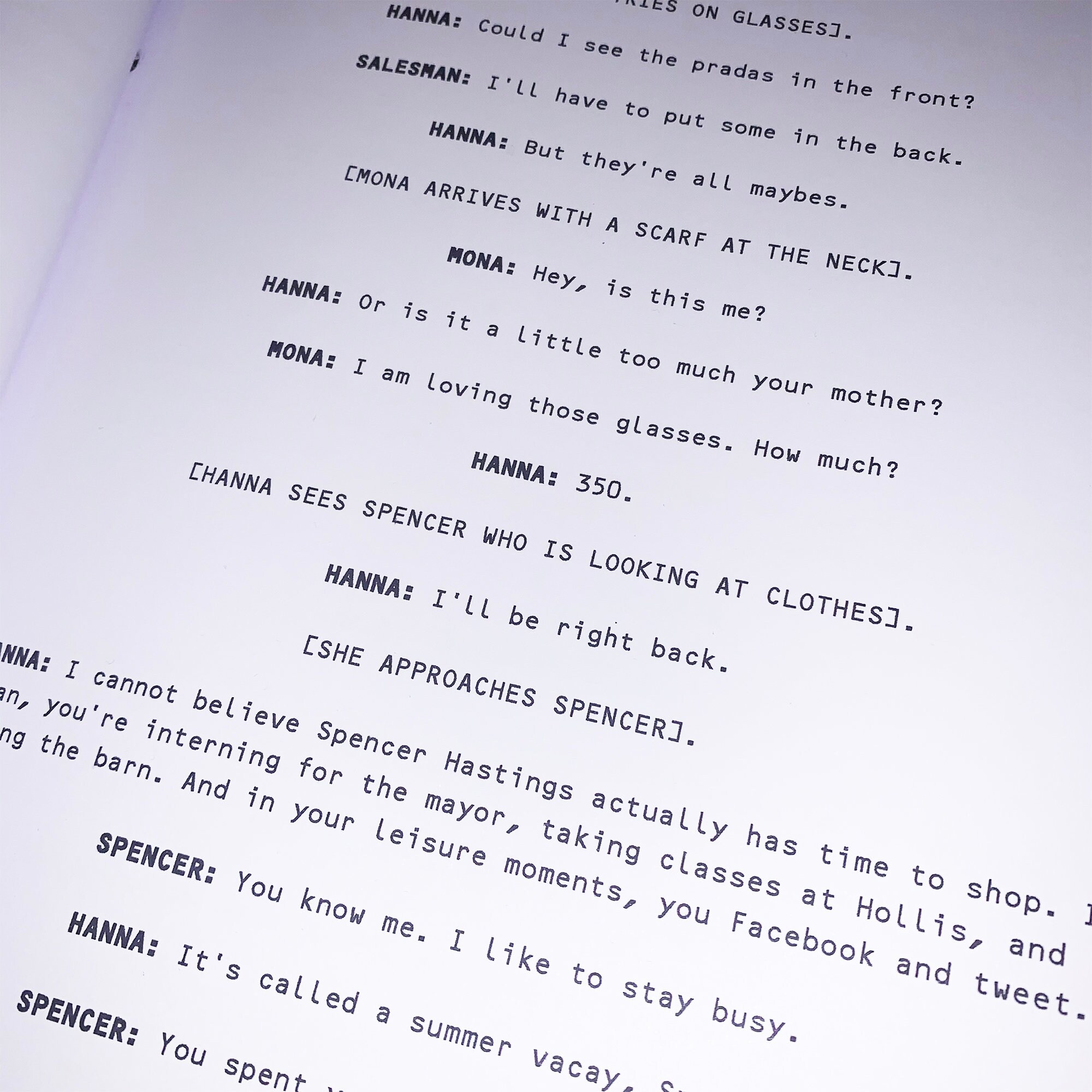 Pretty Little Liars Pilot Episode Transcript / Script / | Etsy