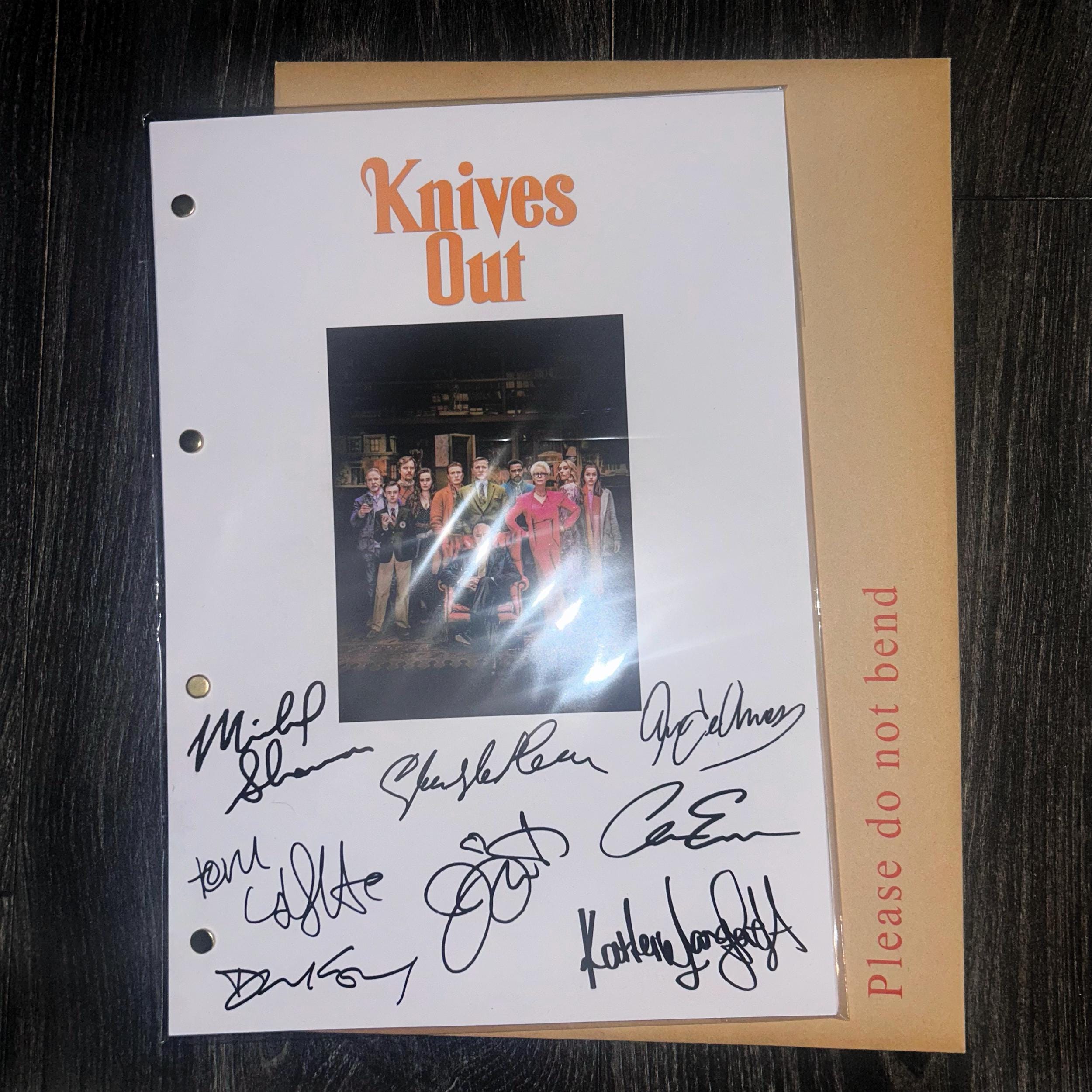Knives Out / Film / Movie Transcript / Script / Screenplay Autographed ...
