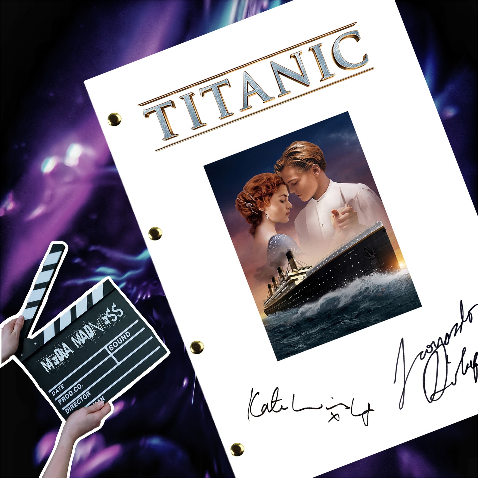 Titanic Movie Film Transcript / Script / Screenplay Autographed Reprint ...