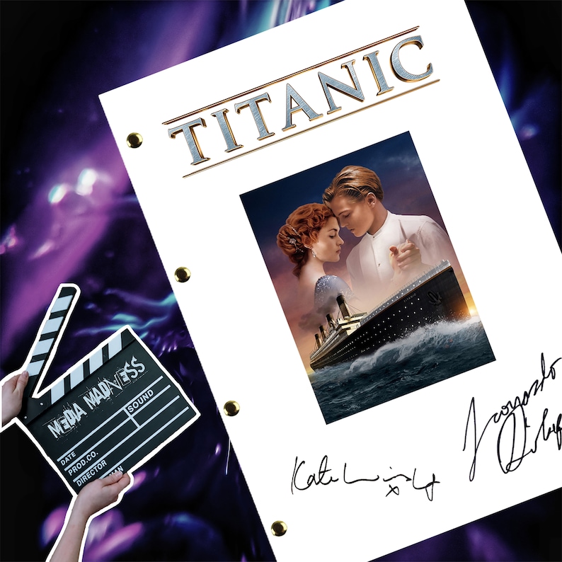 Titanic Movie Film Transcript / Script / Screenplay | Etsy