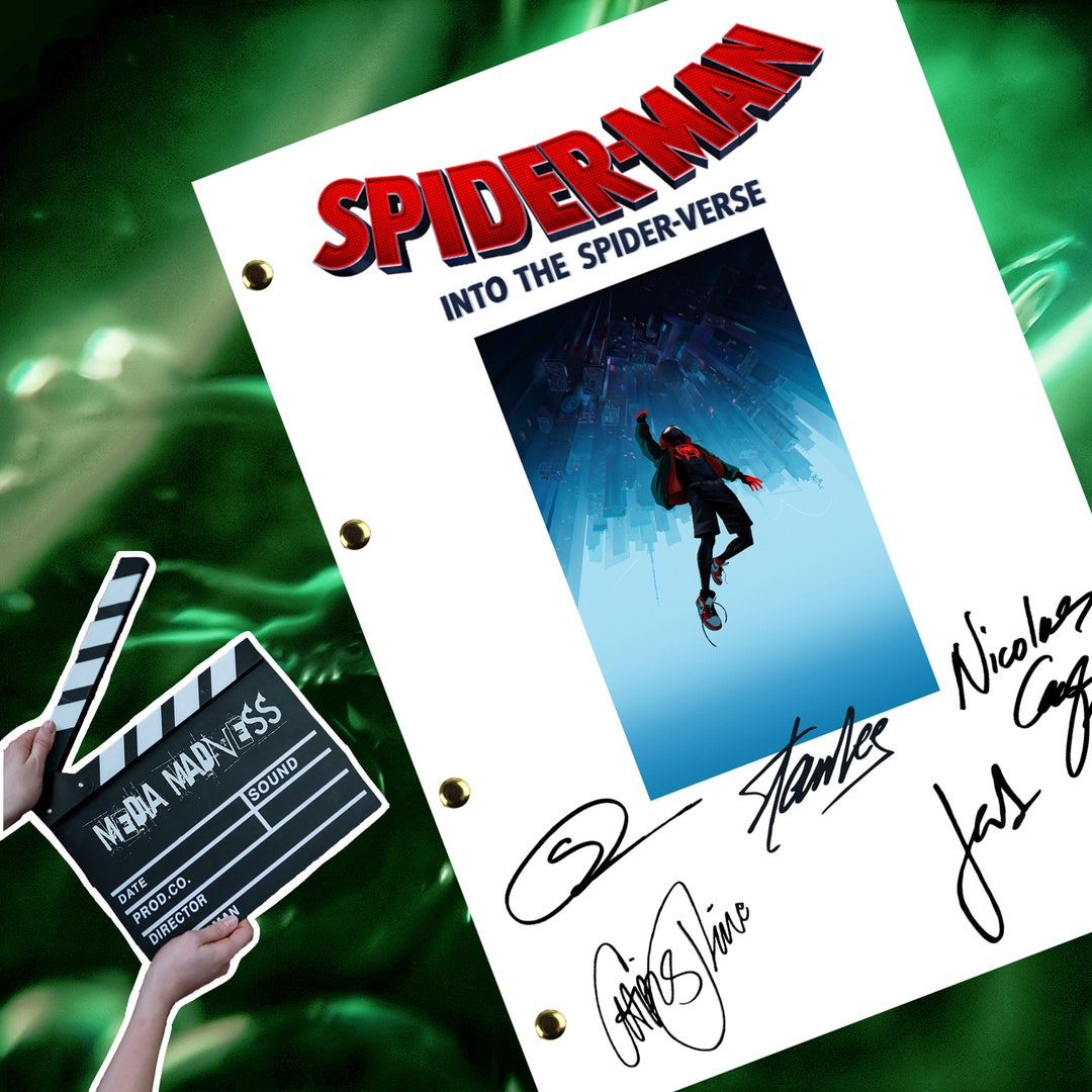 Spiderman Into the Spiderverse Marvel Film Movie Transcript / Script ...