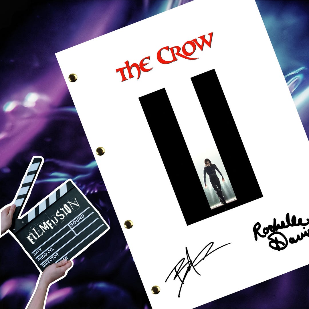 The Crow / Film / Movie Transcript / Script / Screenplay Autographed ...