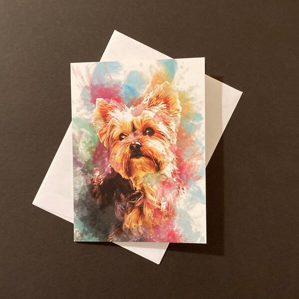 Yorkie Note Cards - Etsy