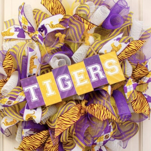 Lsu Wreath - Etsy