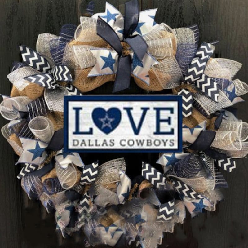 Dallas Cowboys Wreaths - Etsy