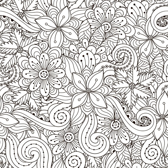 26 Nature Coloring Pages Digital/instant Download - Etsy