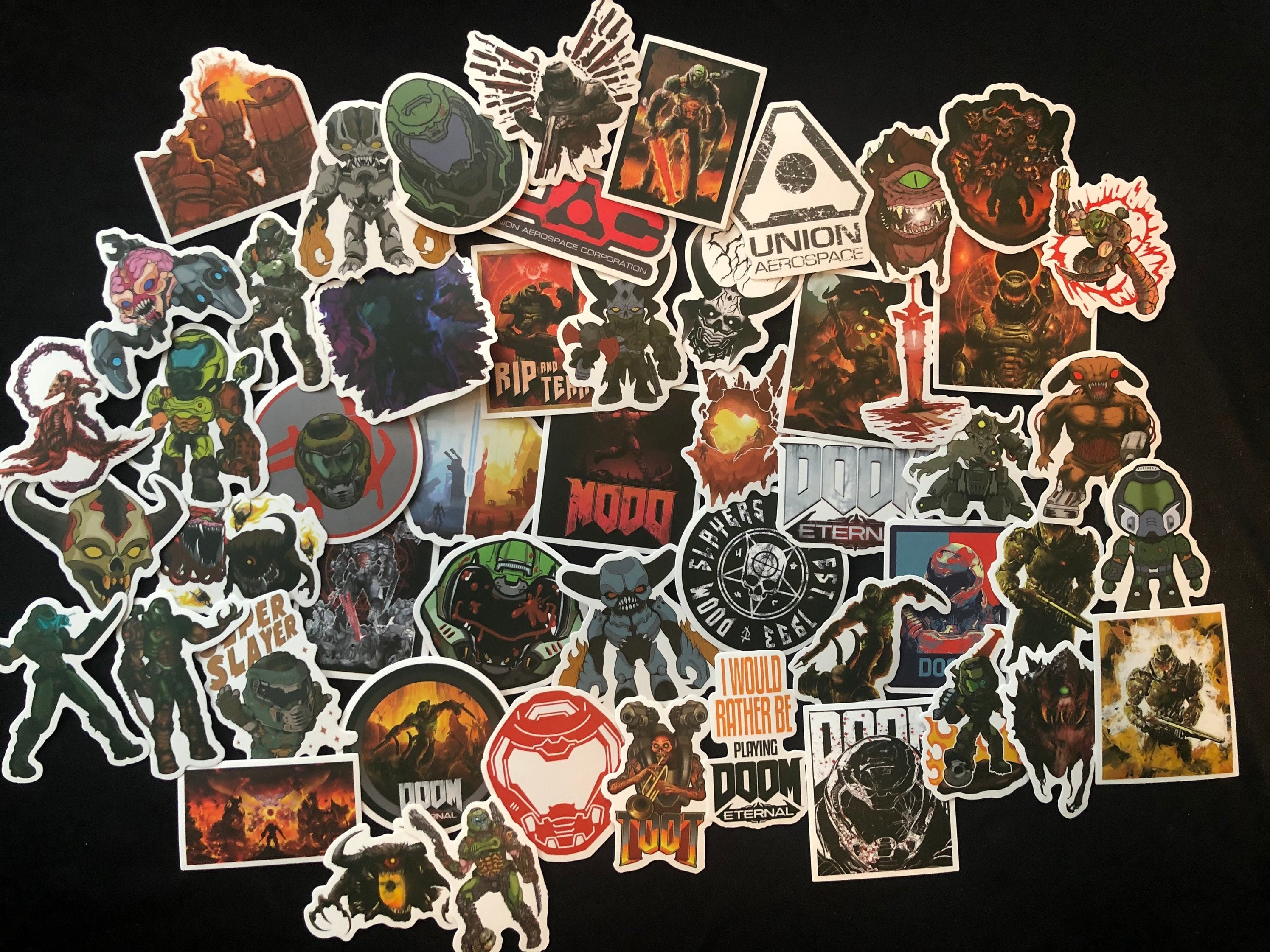 Doom Eternal Stickers Custom Waterproof Vinyl Decals Video | Etsy