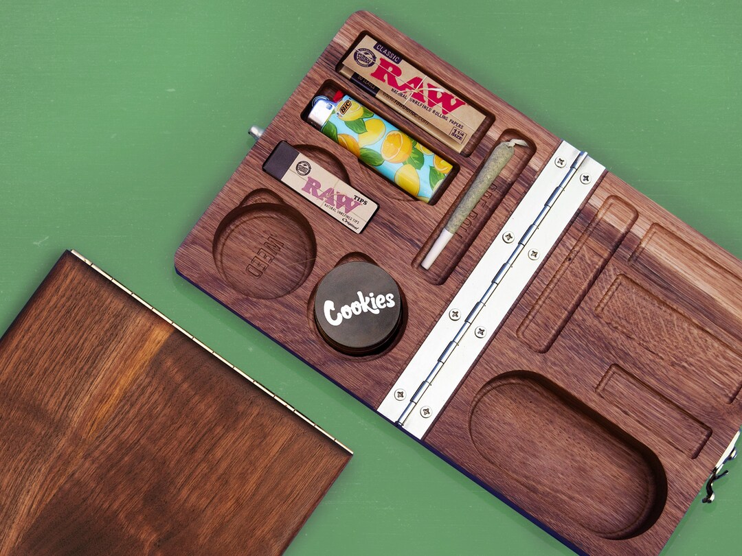 Bud Box Organizer, Custom Rolling Tray, Stash Box, Table Top Organizer ...