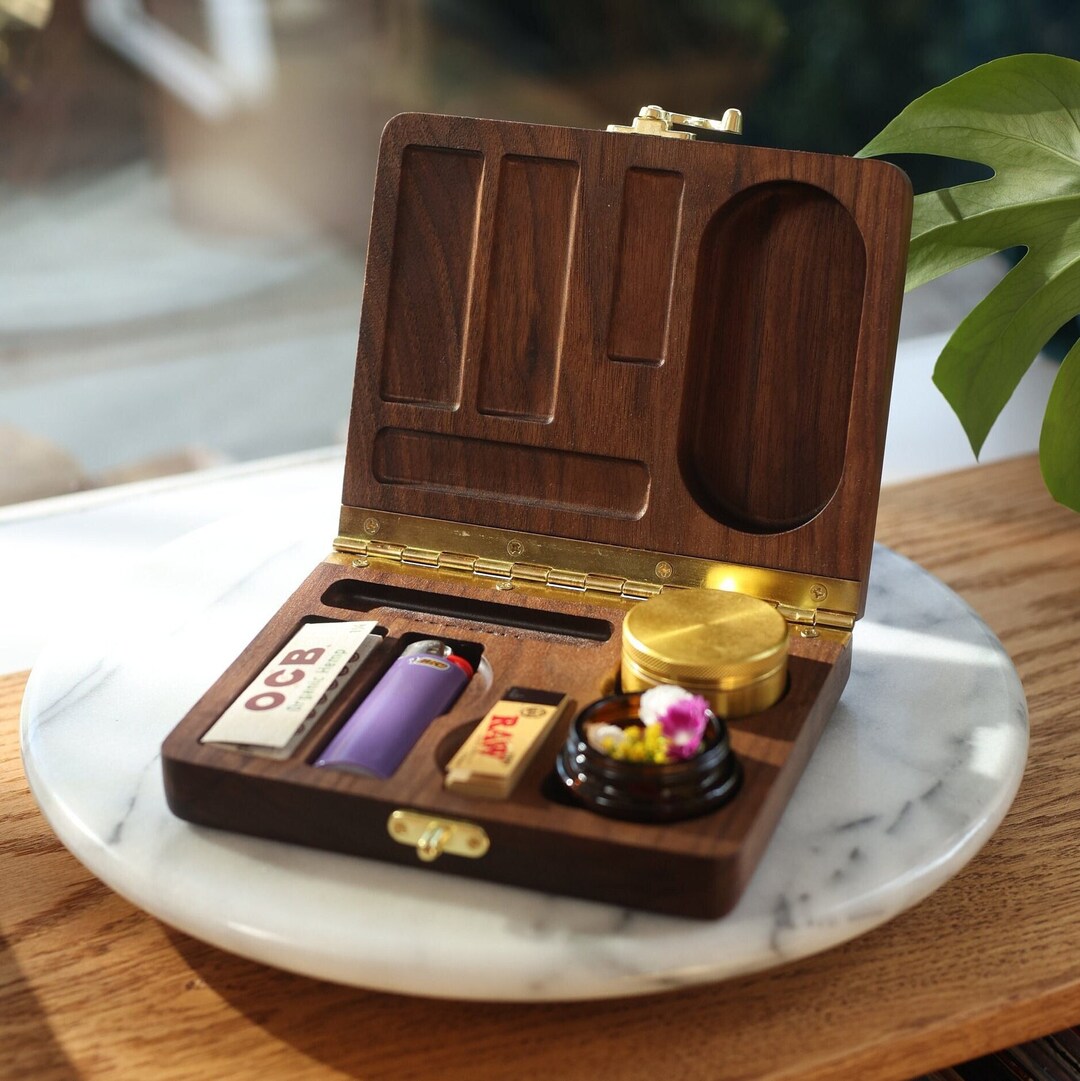 Bud Box Organizer, Custom Rolling Tray, Stash Box, Table Top Organizer ...