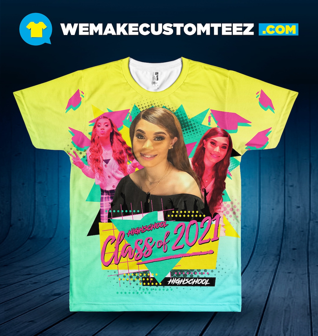 Custom All Over Print Graduation Shirt - Etsy