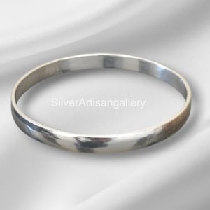 Solid 925 Sterling Silver Kara or Kada, Punjabi Sikhi Kada, Silver Bangle, Handmade Kada, Woven ...