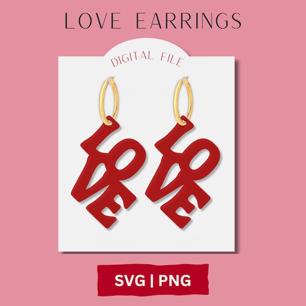Love Earring - Etsy