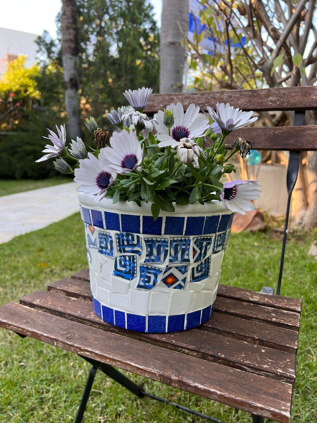 Mosaic Pot. My Homeland Coulors Mosaic Plenter. A Refreshing Look in ...