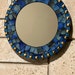 Mosaic Mirror in Shades of Blue - Turquoise With Touches of Gold ...