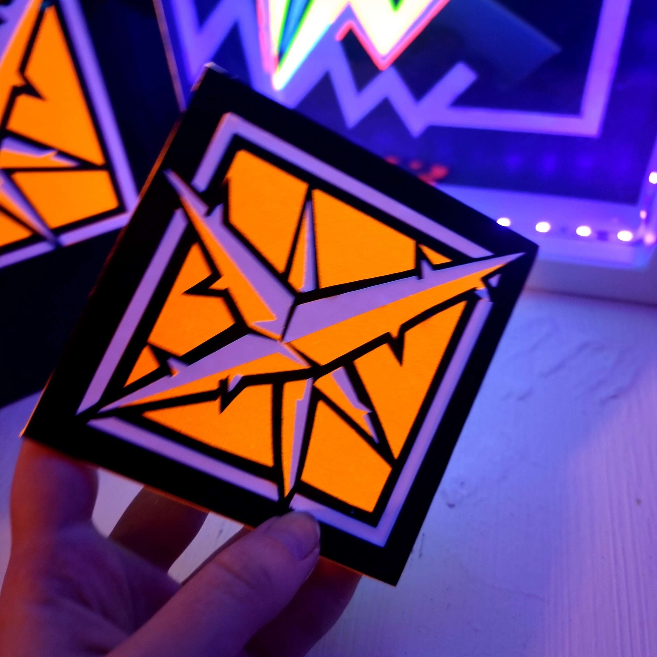 Blacklight Reactive! Custom Art on Canvas - Etsy