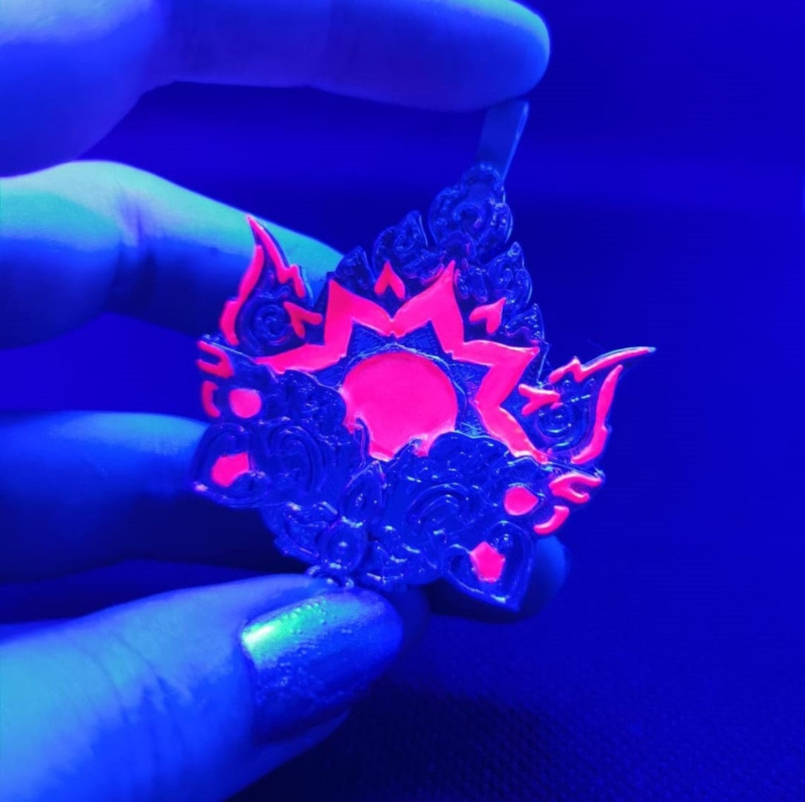 Neon Dawn Ranked Charm Keychain - Etsy UK