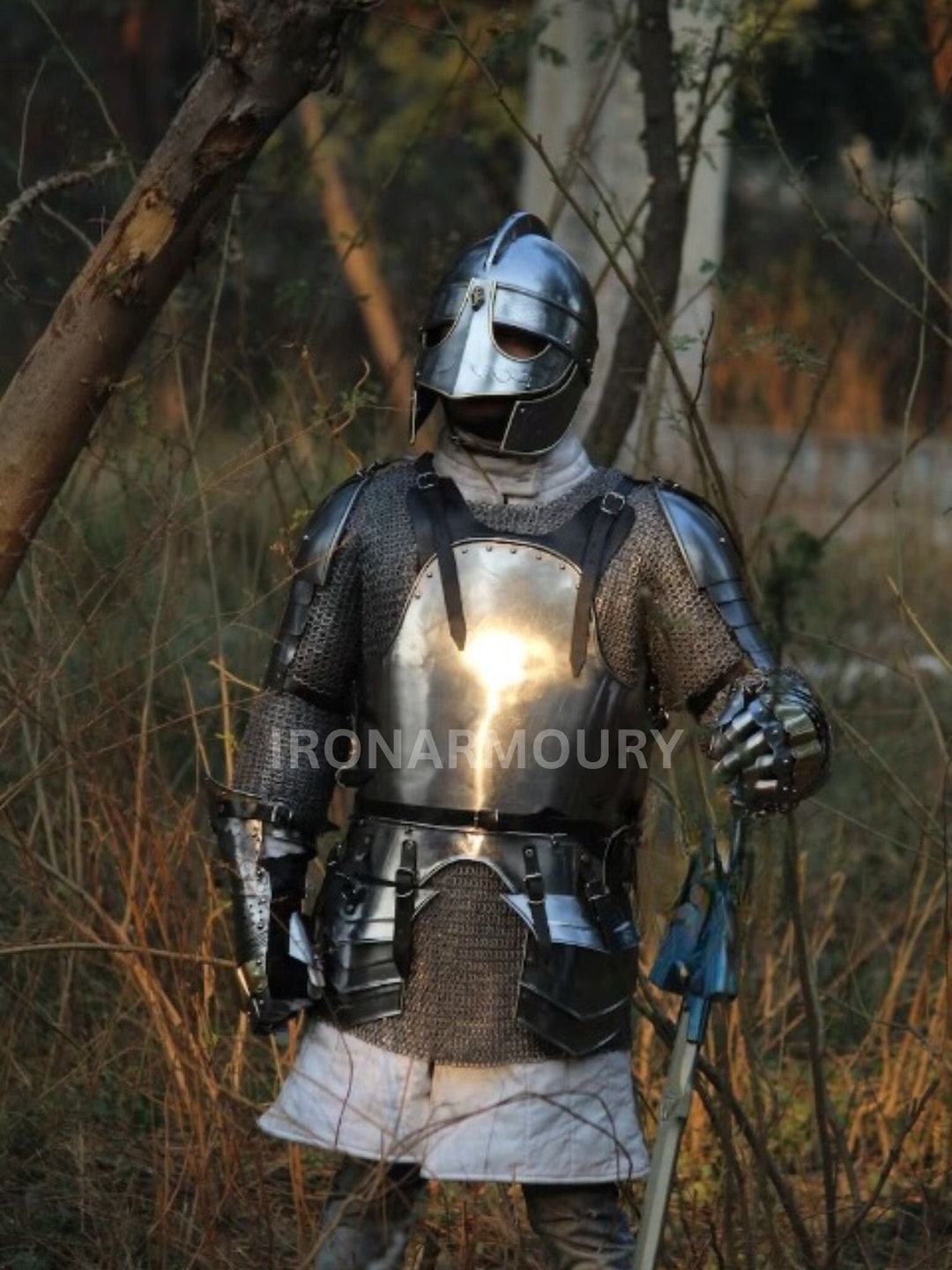 Medieval Knight Worrier Antique Armor, Larp Armor Costume, Cosplay, Sca ...
