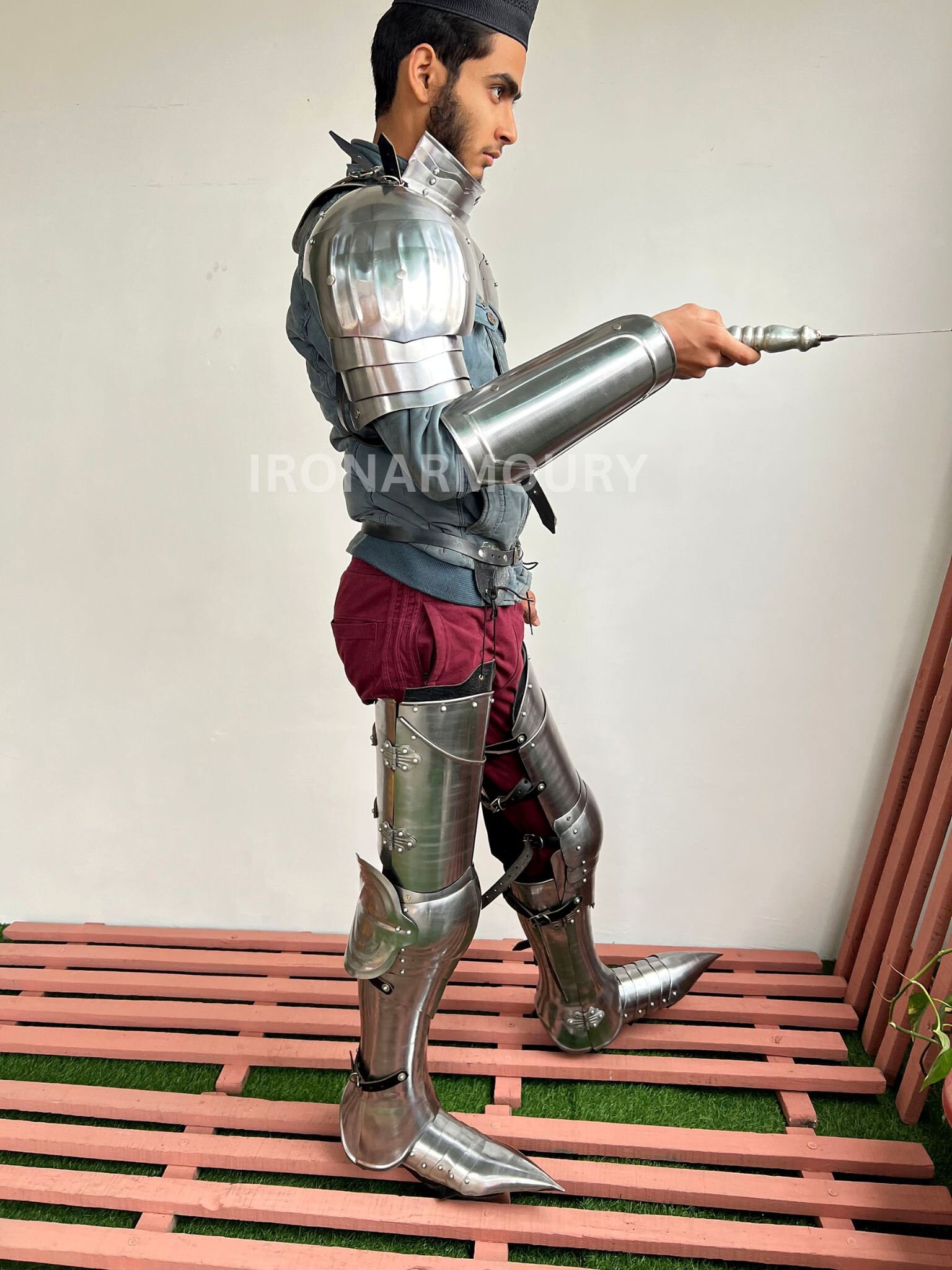 Medieval Knight Full Leg Armor Shoulder & Bracer Armor Fully - Etsy
