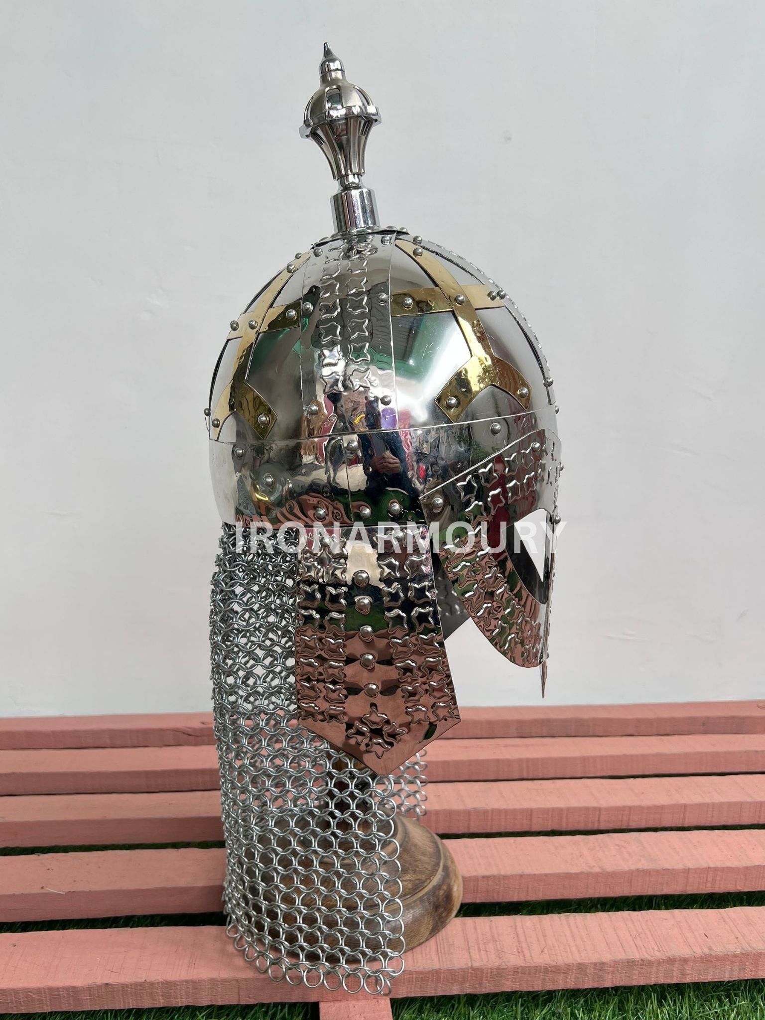 Viking Helmet Chain Male Armor Viking Gifts Cosplay Sca - Etsy