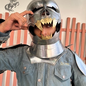 Medieval Skull Helmet Armor Old Demonic Ghost Helmet Sca - Etsy