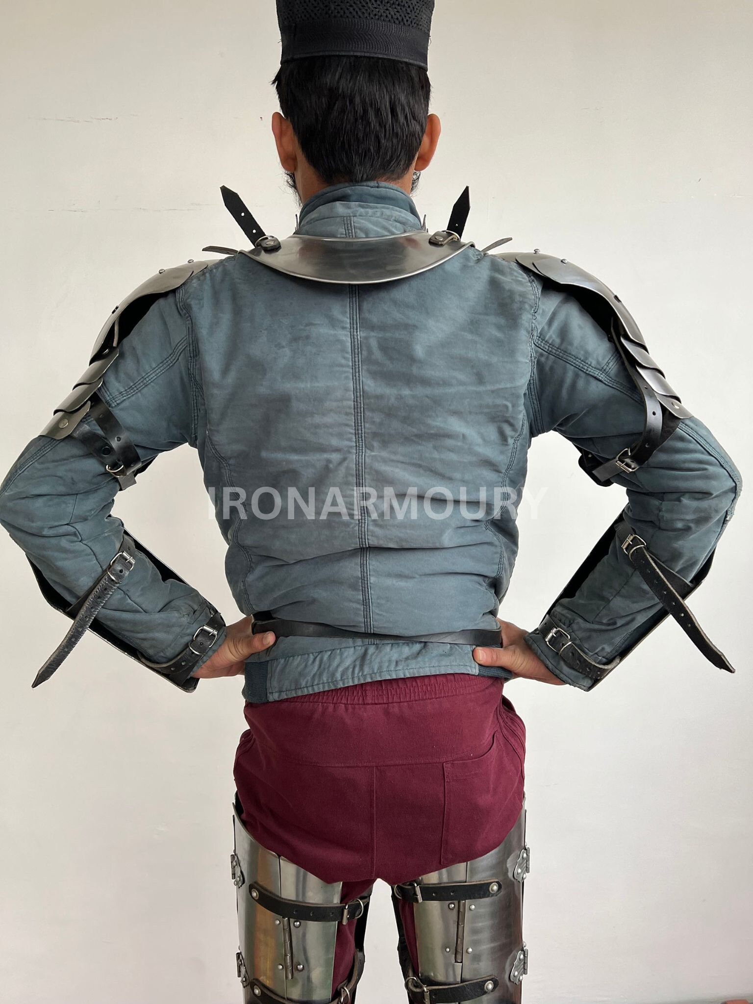 Medieval Knight Full Leg Armor Shoulder & Bracer Armor Fully - Etsy