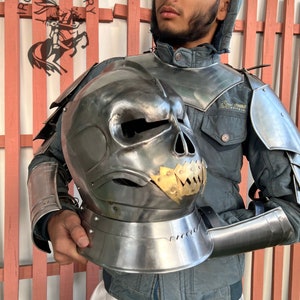 Medieval Skull Helmet Armor Old Demonic Ghost Helmet Sca - Etsy