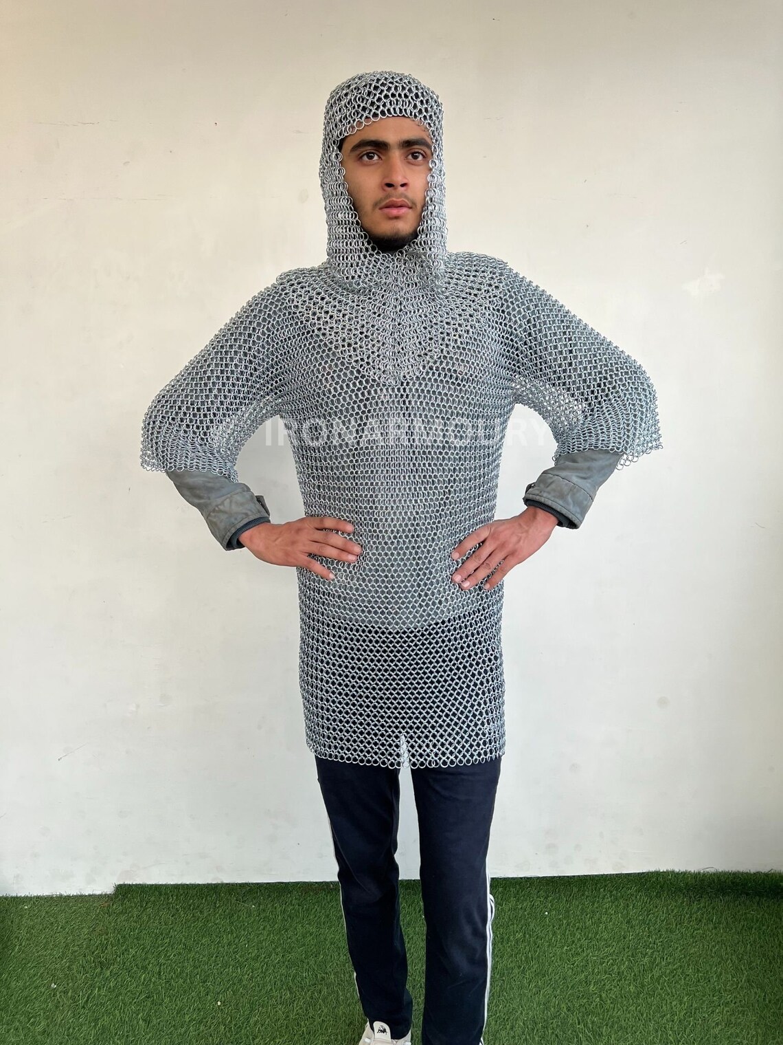 Medieval Gorget Pouldron Armor Medieval Gauntlets Larp - Etsy