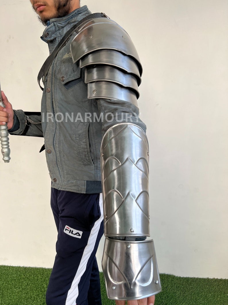 Medieval Knight Shoulder Armor Bracers Armor Larp - Etsy