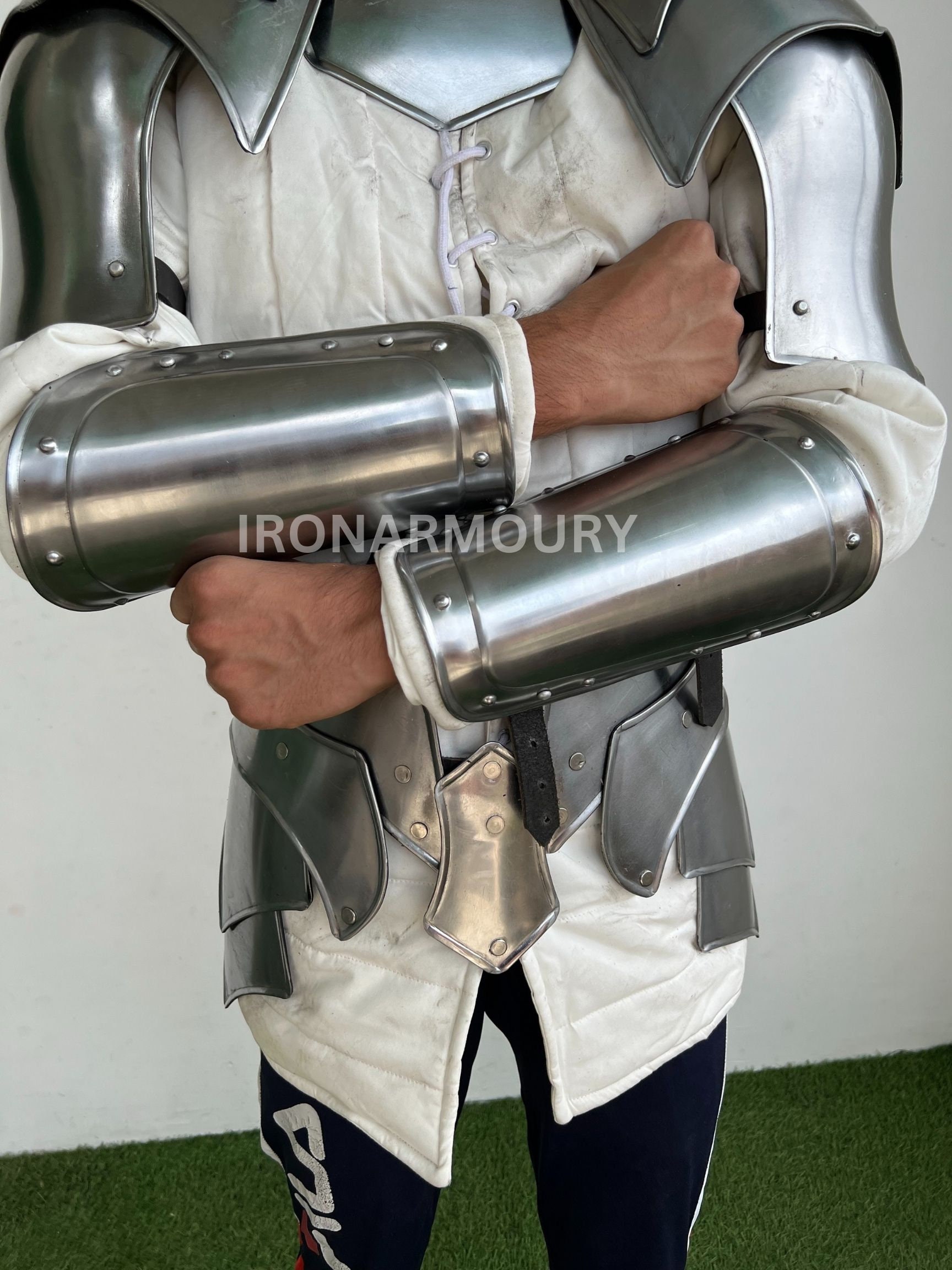 Medieval Knight Pouldron Gorget Armor Tesset Armor Larp - Etsy