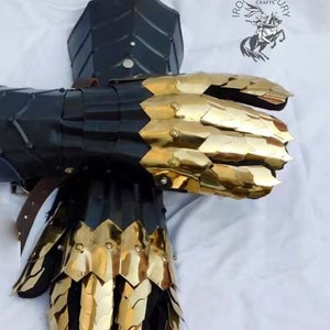 Nazgul Gauntlet Armor, Functional Finger Gloves, Cosplay, Sca, LARP ...