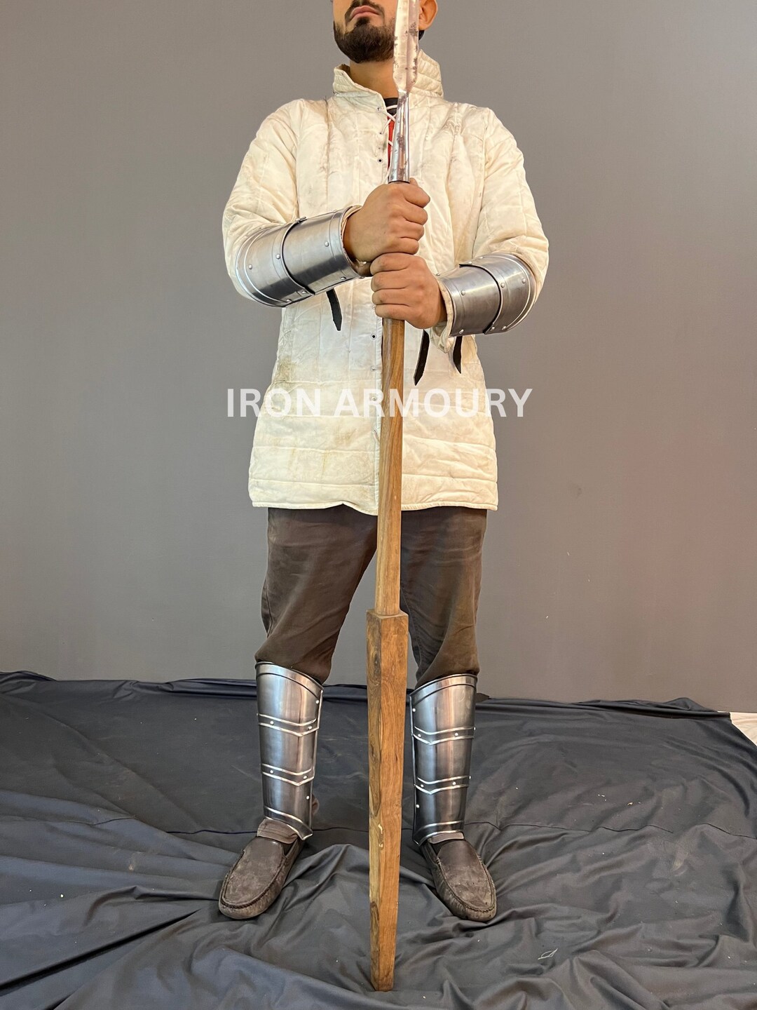 Medieval Knight Leg Armor, Bracers Armor, Larp Armor, Fantasy Armor ...