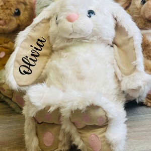 PERSONALISED BUNNY Teddy Soft Toy New Baby Gift Christmas - Etsy