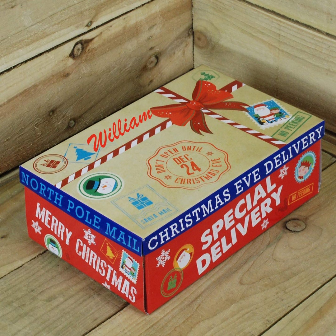 Personalised Christmas Eve Gift Box Special Delivery/flat Pack - Etsy